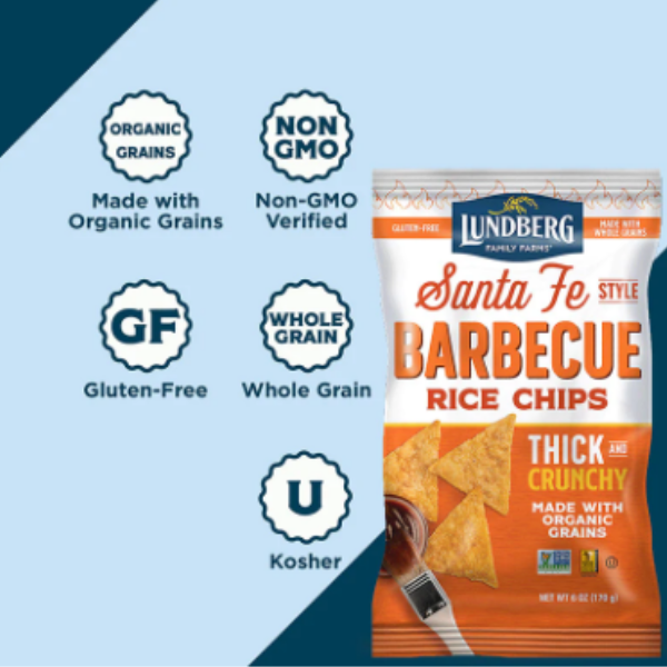 Organic Rice Chips BBQ (170g) – Juthour