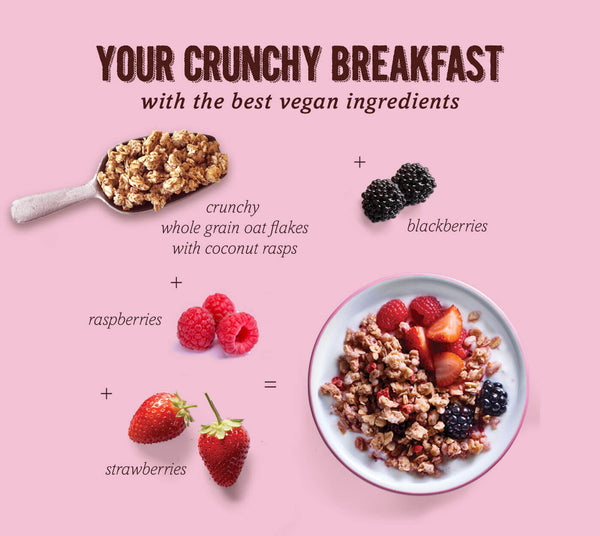 Organic Crunchy Muesli with Berry (375g) – Juthour